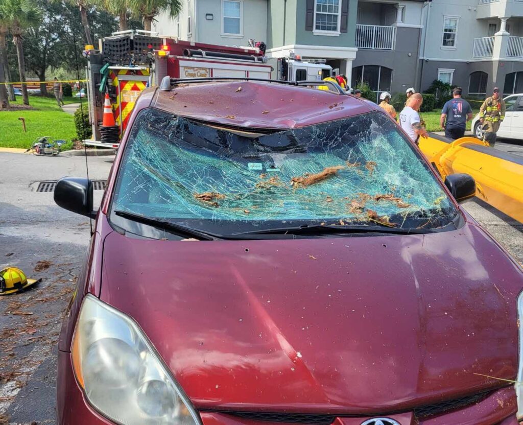 Worker extricated after crane overturns in Hunter's Creek - Orlando ...