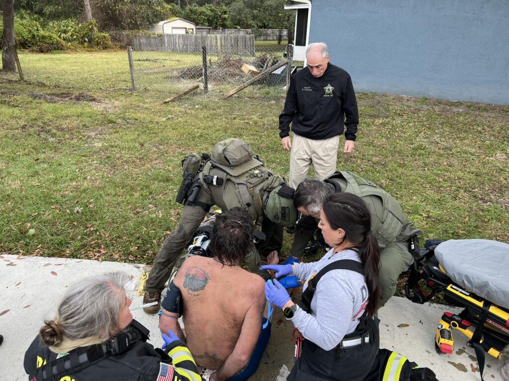 SHERIFF: Suspect fled deputies, fired shots, set fire to home during ...