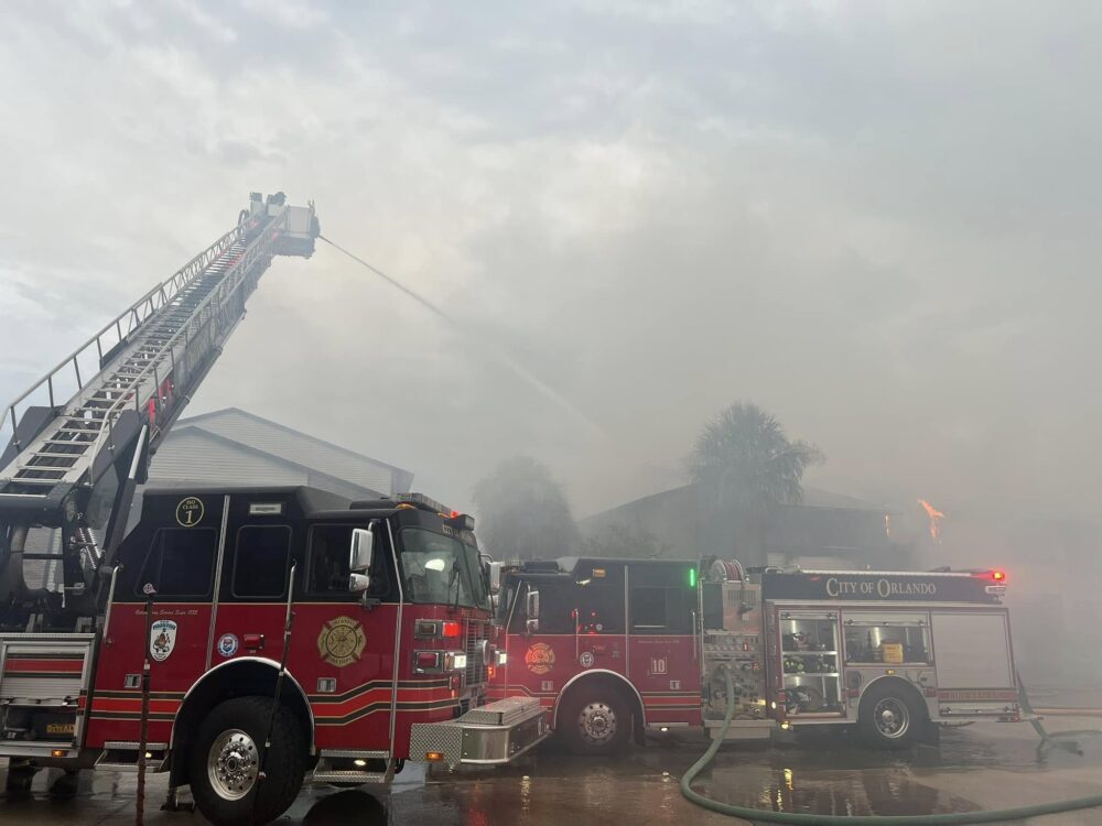 Firefighters battle 3-alarm fire at Orlando apartment complex - Orlando ...